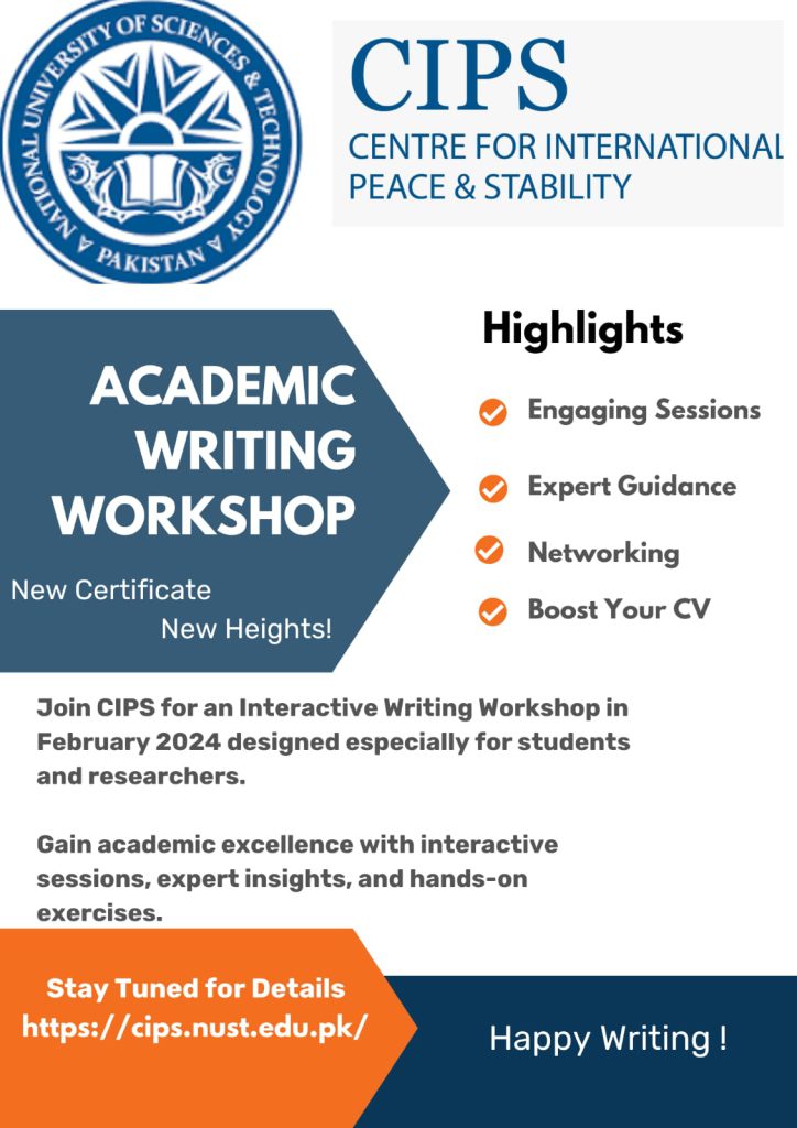 Academic Writing Workshop - Centre for International Peace & Stability ...